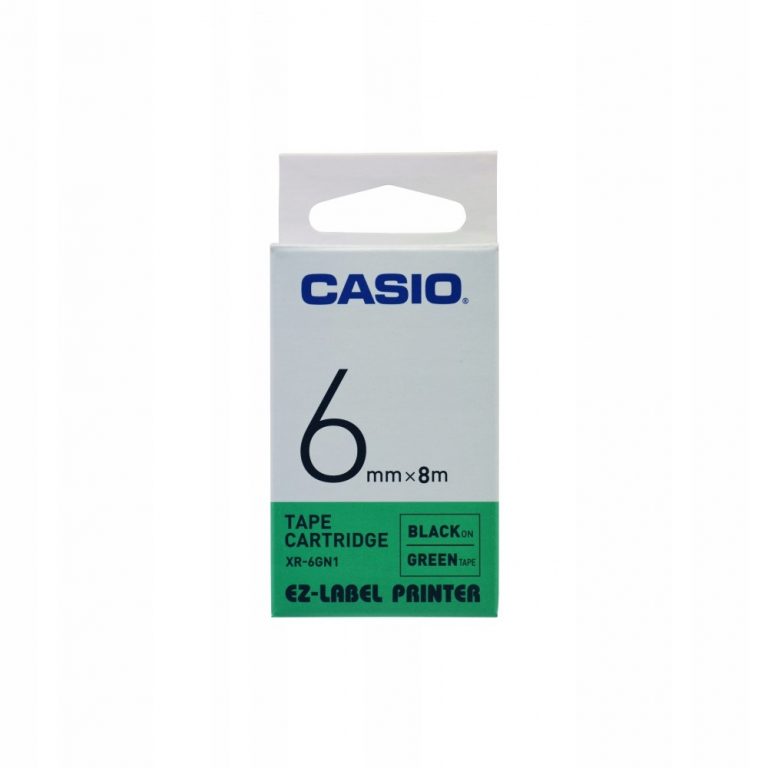 Casio EZ-Label Cartridge 12mm Black on Yellow Smart Plus General ...