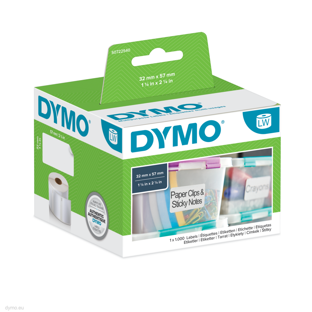 Dymo Multi Purpose Label 57mmx32mm 11354 - Smart Plus General Trading LLC